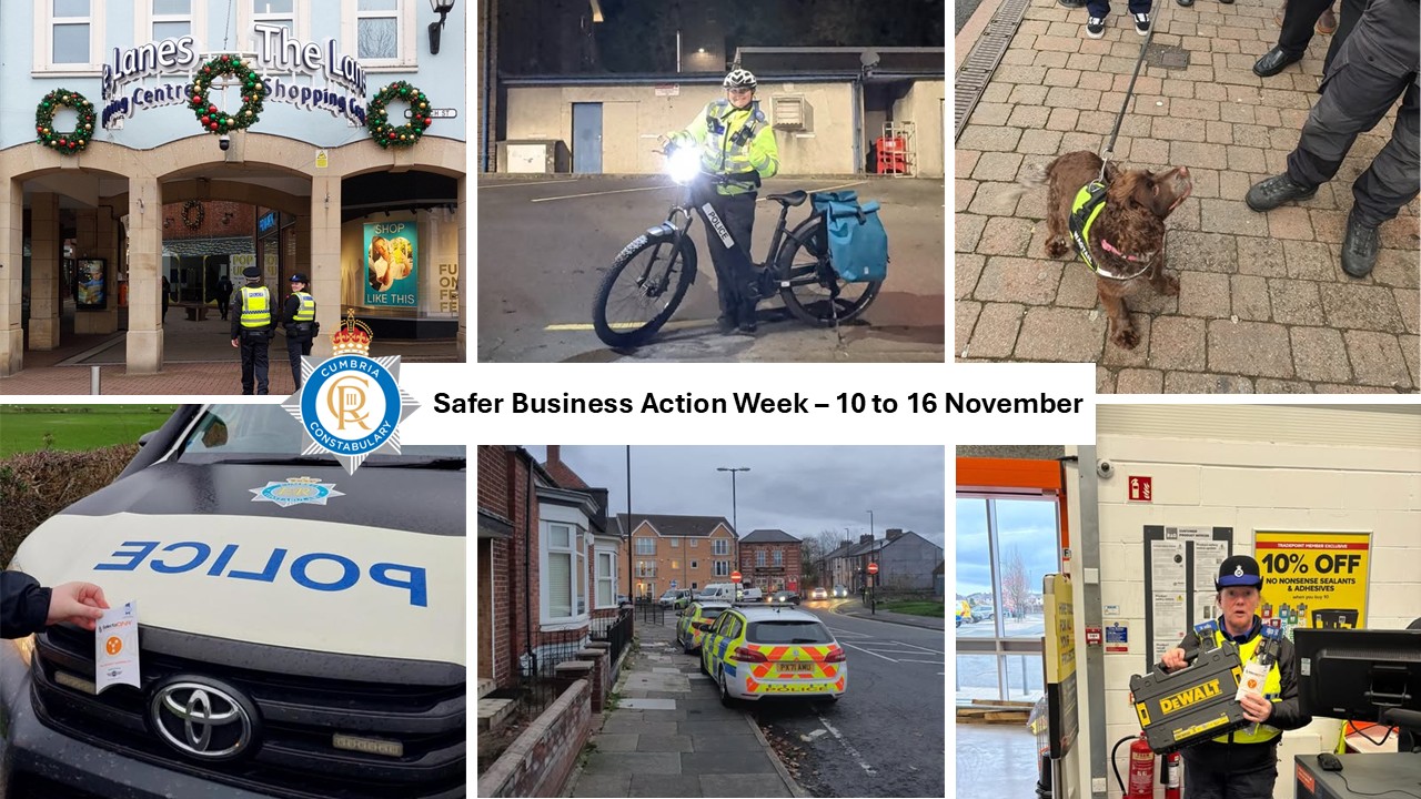 Safer Business Action Week 2025 - Cumbria Constabulary